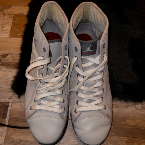 Jordan | Shoes | Jordan Sky High Tech Grey Red | Poshmark
